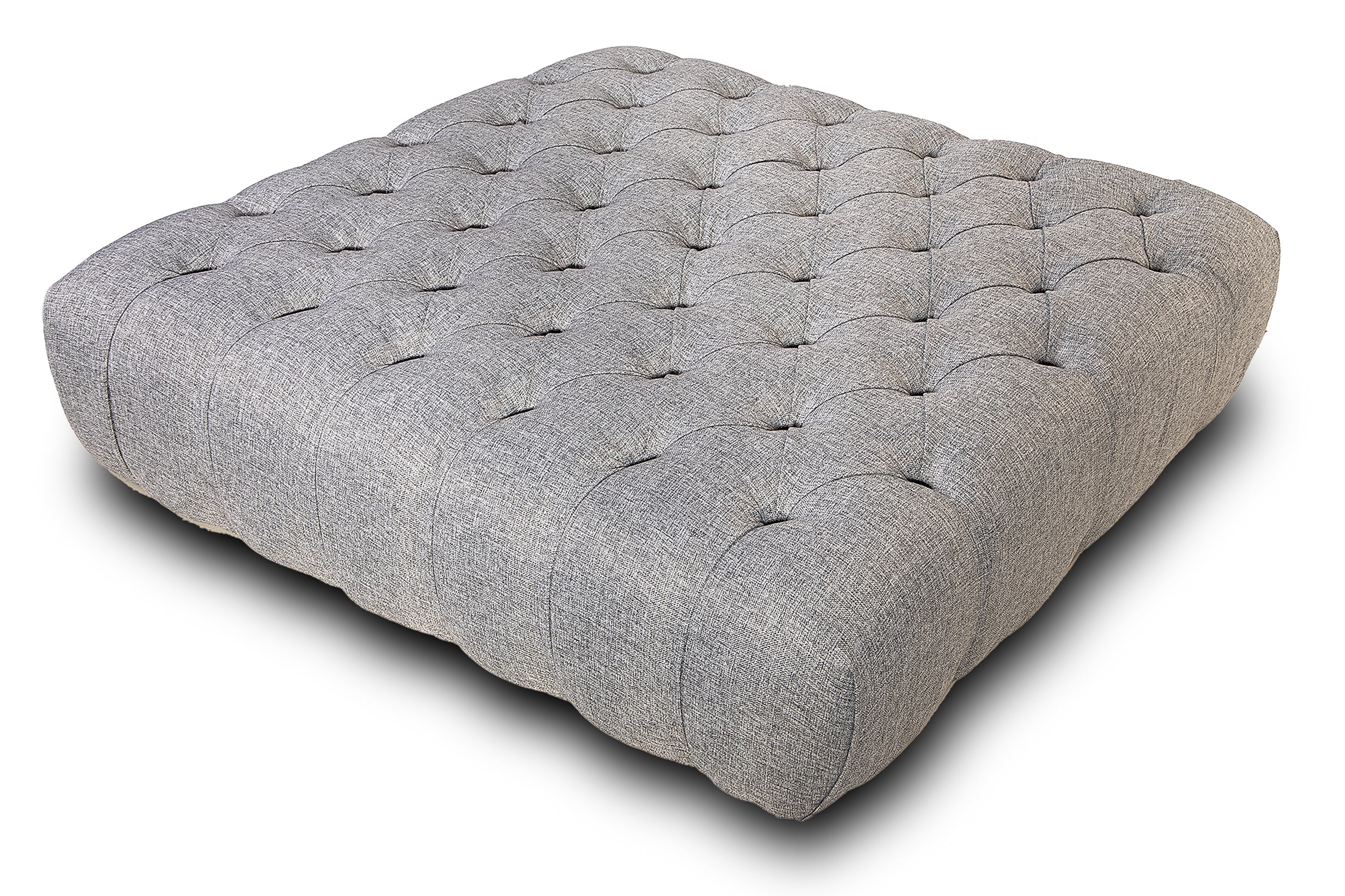 Milo Chesterfield Upholstered Pouffe / Coffee Table